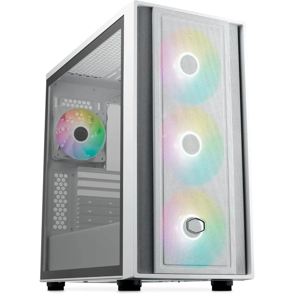 Box CoolerMaster MasterBox 600 - White ARGB - Dragtek