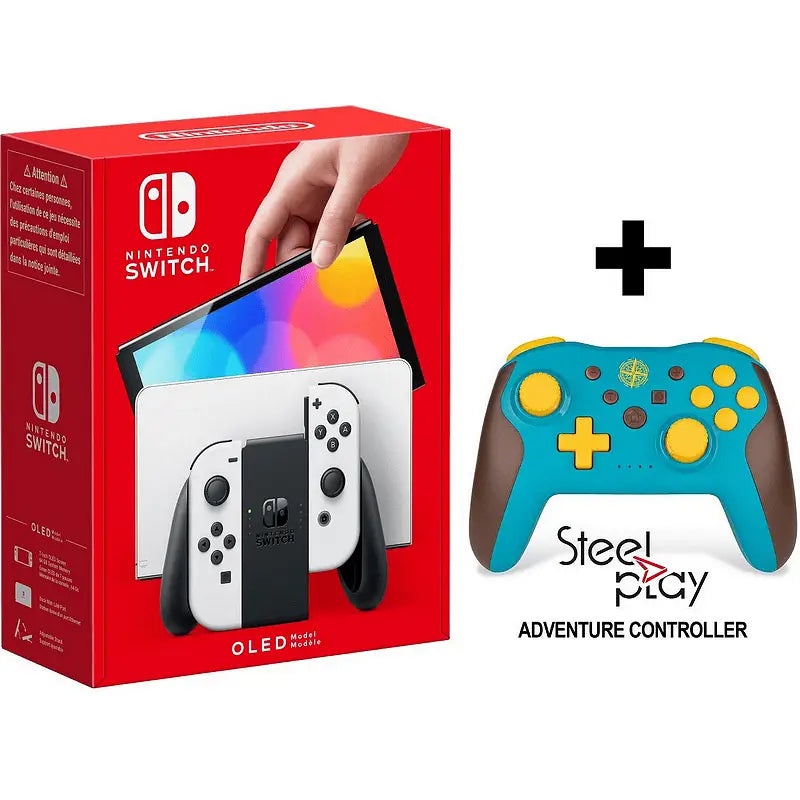 Console Nintendo Switch OLED White + Controller Adventure — Dragtek