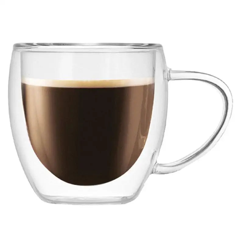 GLASS FOR HOT DRINKS 250 ML 1 PCS DOUBLE WALLED — Dragtek