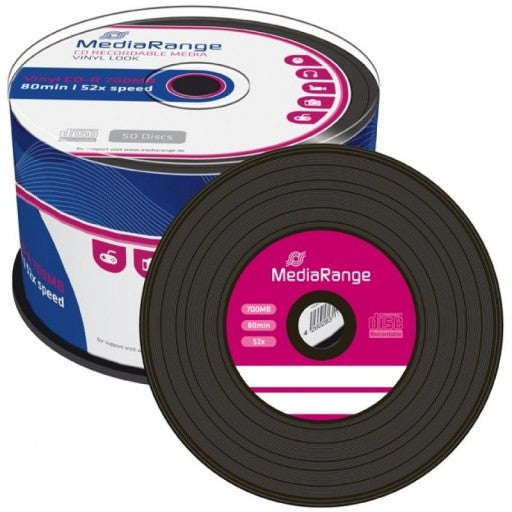 MediaRange CD-R Vinyl 700Mb. 50 pieces per spindle — Dragtek