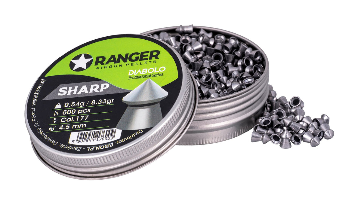 4.5 mm RANGER Diabolo Professional Sharp Point 500 pellets — Dragtek