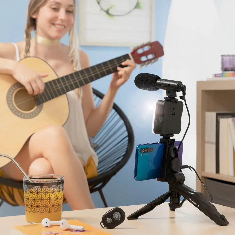 Vlogging Kit with Light Microphone and Remote Control — Dragtek